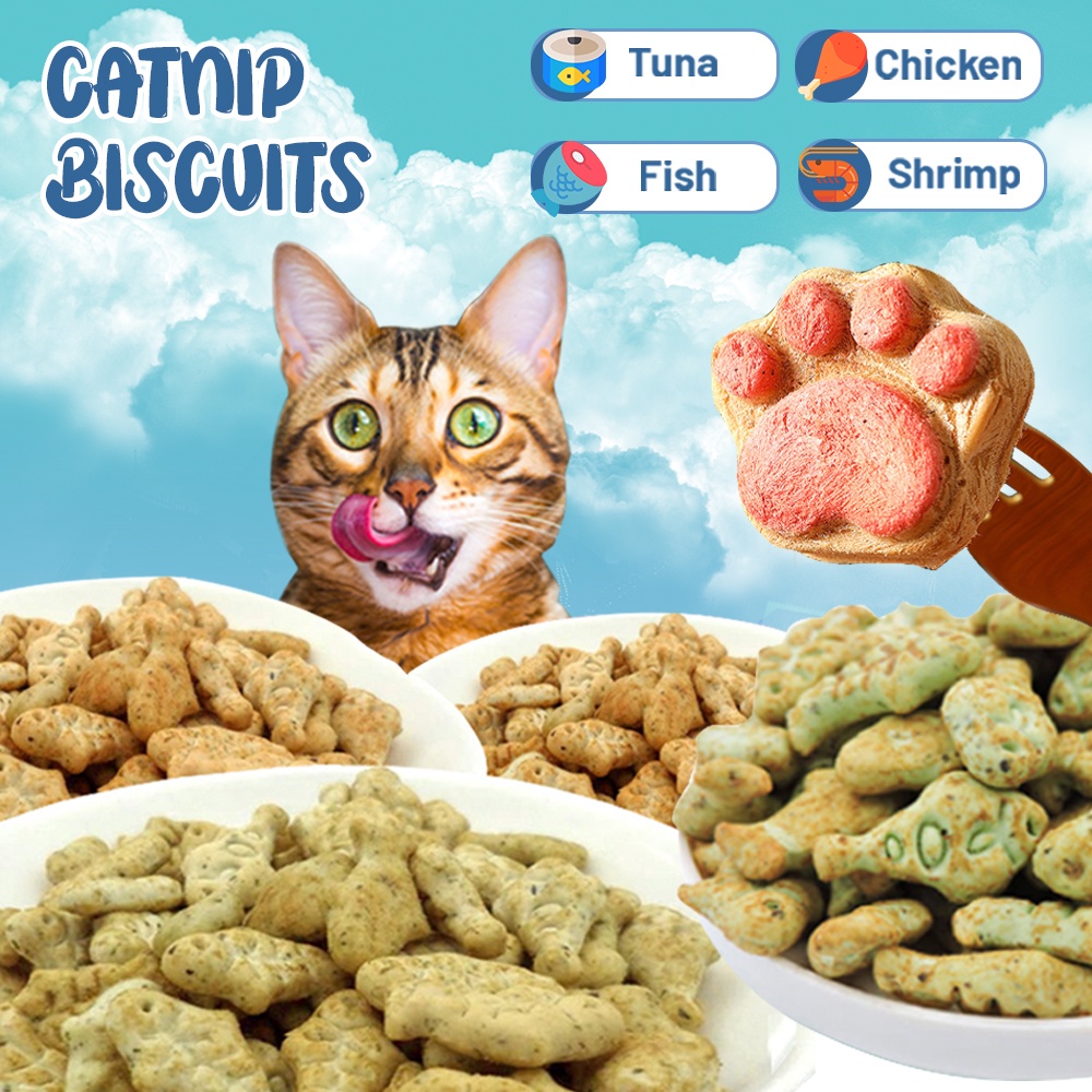 CATQUEEN Luscious Biscuits Cat Snack Treat Fish Tuna Catnip Chicken ...
