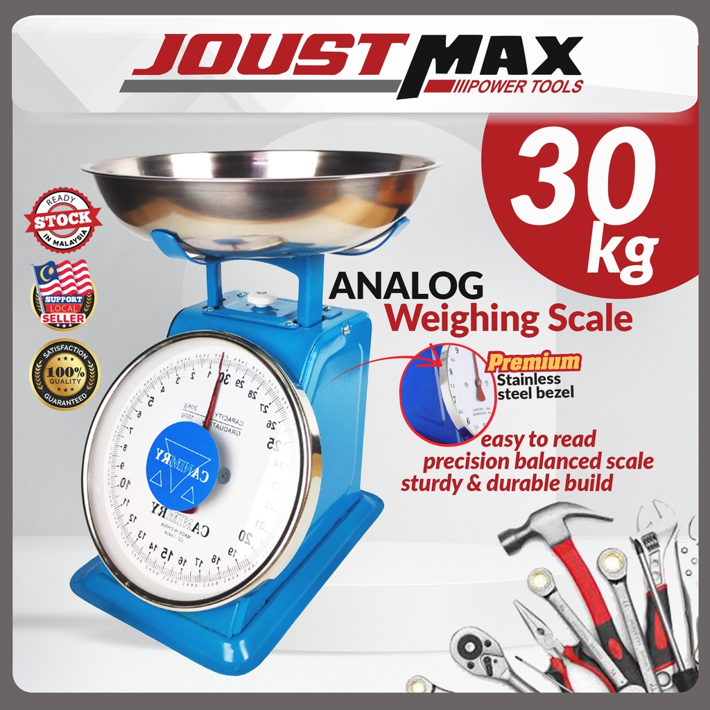 30kg Analog Weighing Scale Commercial Kitchen Spring Balance Weight ...