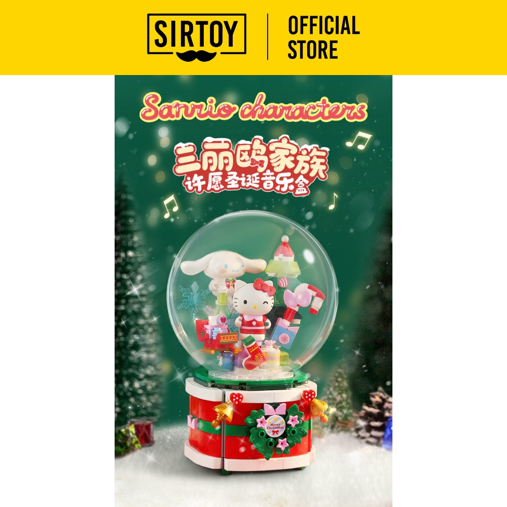 Keeppley Sanrio Characters Christmas Wish Music Box Building Set ...