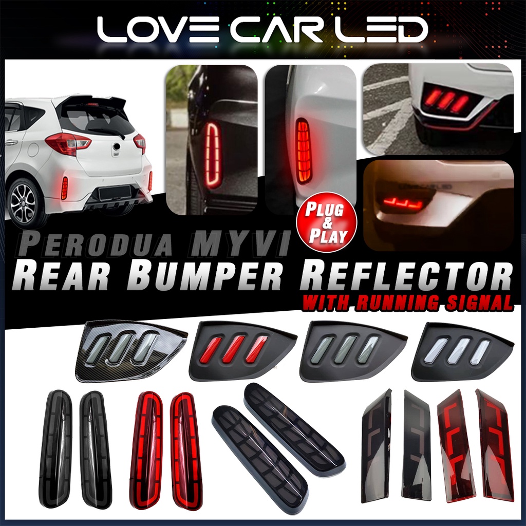 New Perodua Myvi GEN3 G3 2018-2022 Facelift LED Rear Bumper Reflector ...