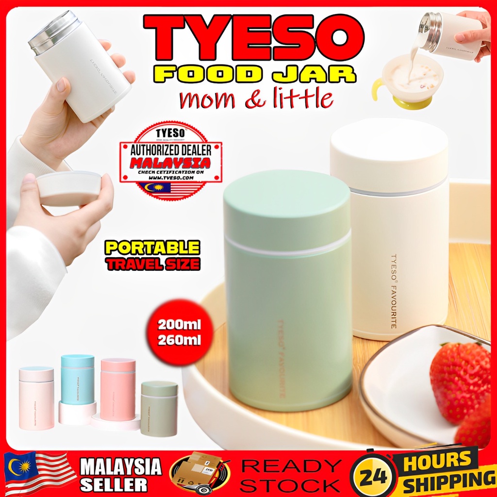 【AUTHORIZED DEALER】TYESO Thermos Food Jar 200ml/260ml Heat Preservation ...