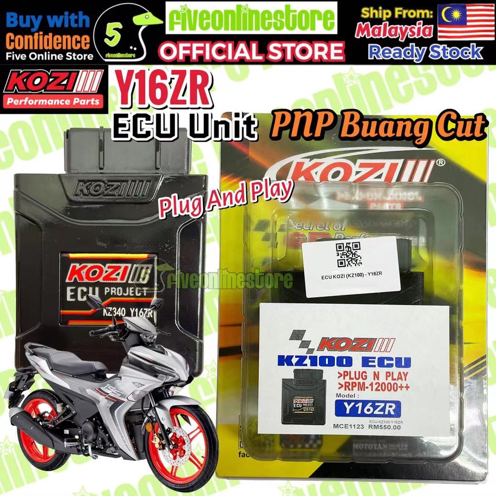 KOZI KZR Racing PNP ECU Unit Racing Yamaha Y16 Y16ZR Y16Z Buang Cut Off ...