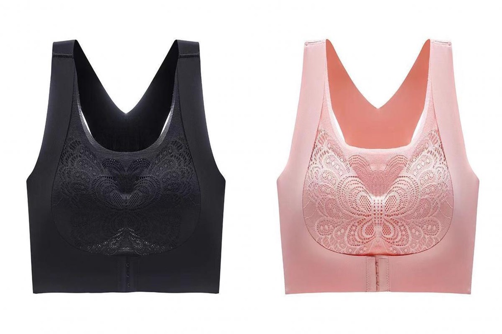 goodluck| Shockproof Non-running Cup Bra Women Bra Nylon Spandex ...