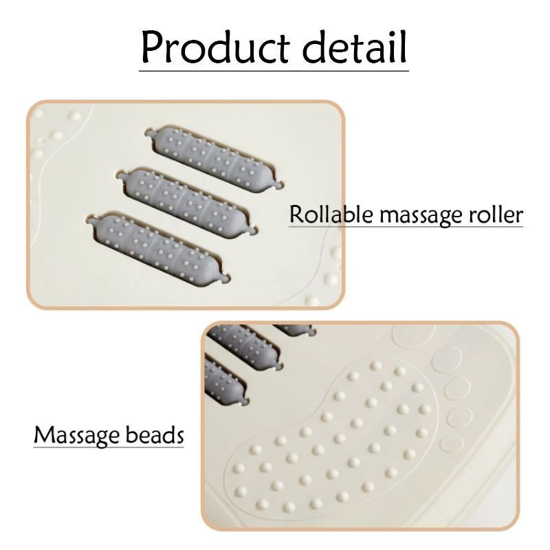【24H】Footrest ergonomic Foot Rest Office Roller Rest Stool Under Desk ...