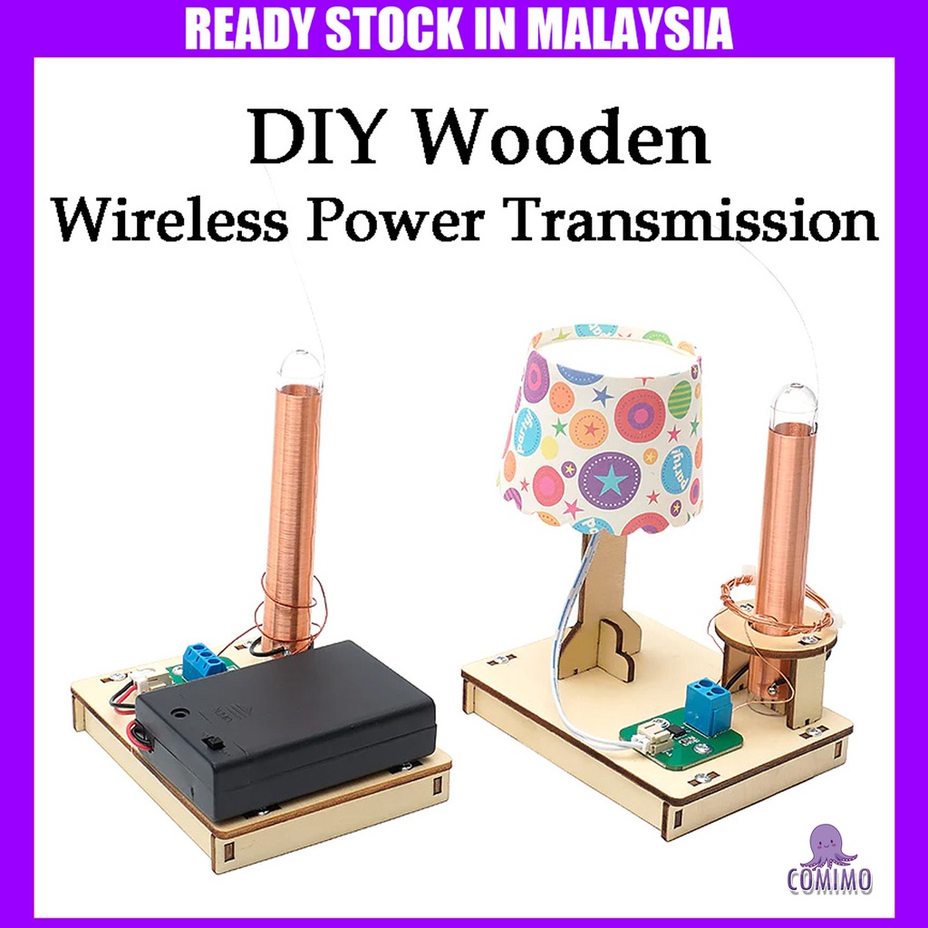 DIY Wooden Wireless Power Transmission Model Kits Physical Experiment ...