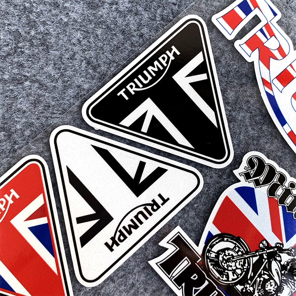 For Triumph Reflective Motorcycle Sticker Decorative Sticker Motocross ...