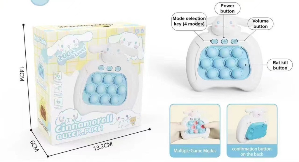 200 Levels Kuromi Quick Push Game Cinnamoroll Pochacco Pop It ...