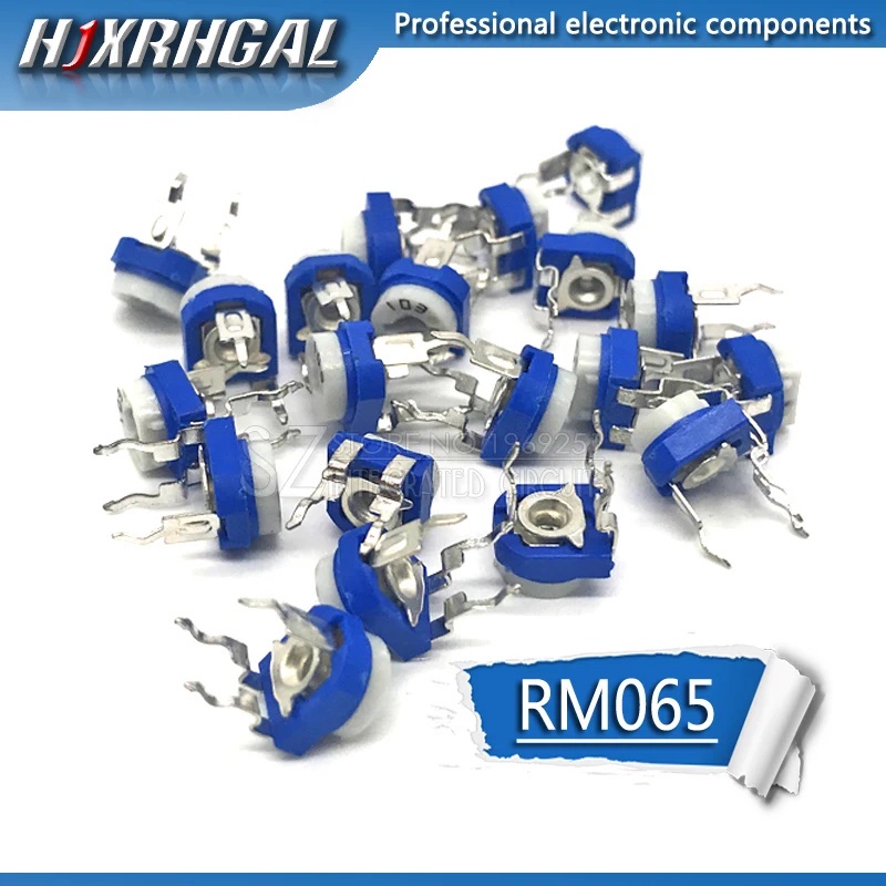 20PCS RM065 Fine adjustment potentiometer adjustable resistor 500R 1K ...