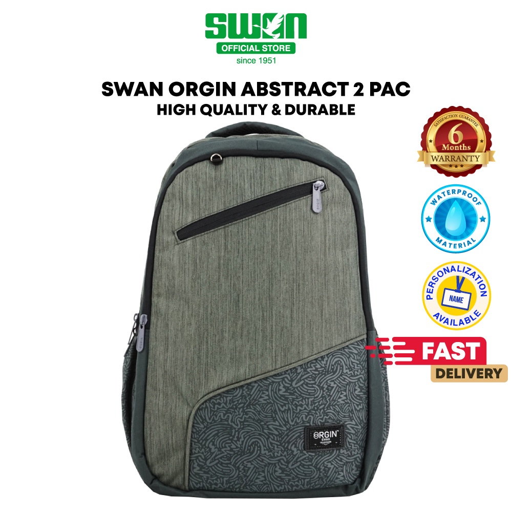 Swan Abstract 2 Backpack - Grey/Size XL | Shopee Malaysia