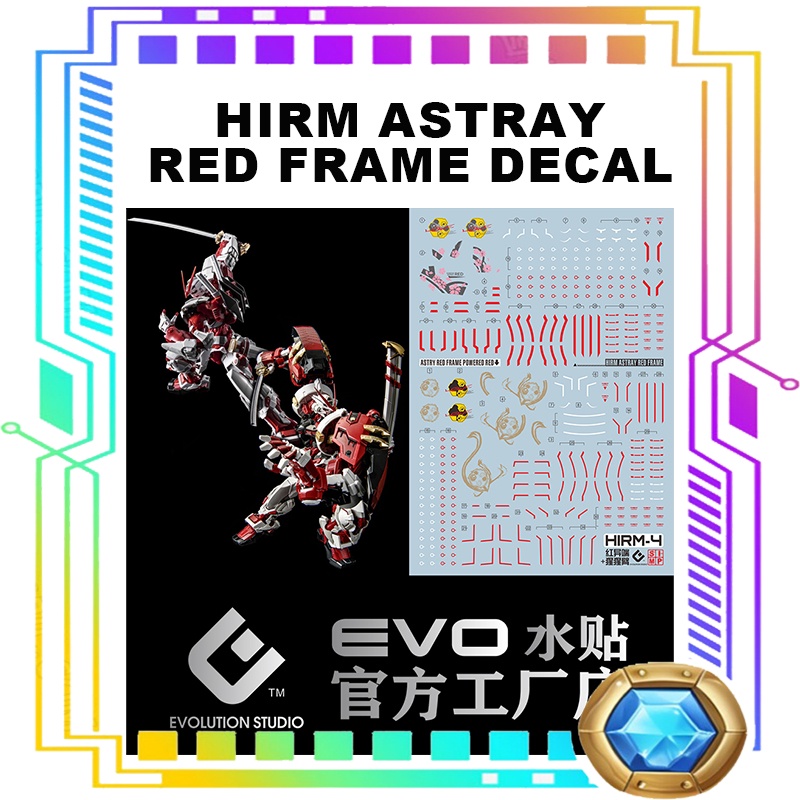 EVO DECAL HIRM ASTRAY RED FRAME POWERED ARMS DECAL FLUORESCENT DECAL ...