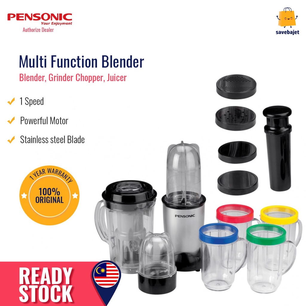 PENSONIC Multi Function Blender Food Processor PB-4000 | Shopee Malaysia