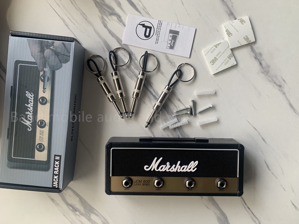 Original Marshall Jack Rack Key Holder 4 Guitar Plug Keychains Wall ...