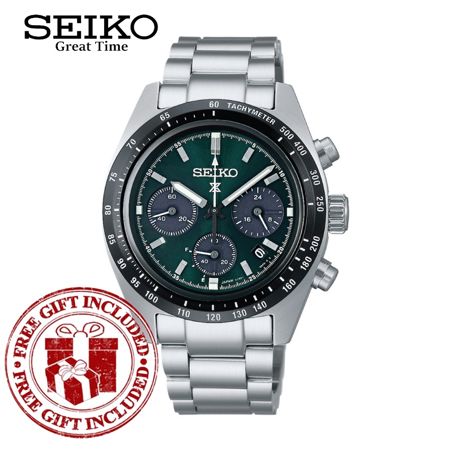 [Official Warranty] Seiko SSC933P1 Men's Prospex Deep Green Speedtimer ...