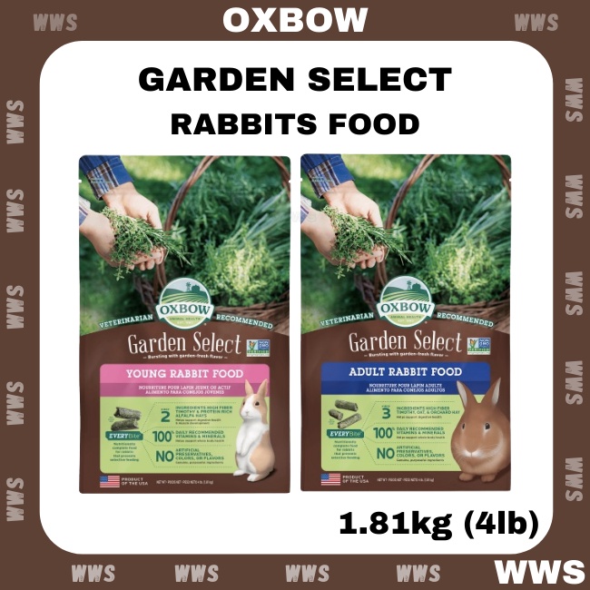 Oxbow Garden Select Rabbit Food # Young Rabbit / Adult Rabbit Dry Food ...