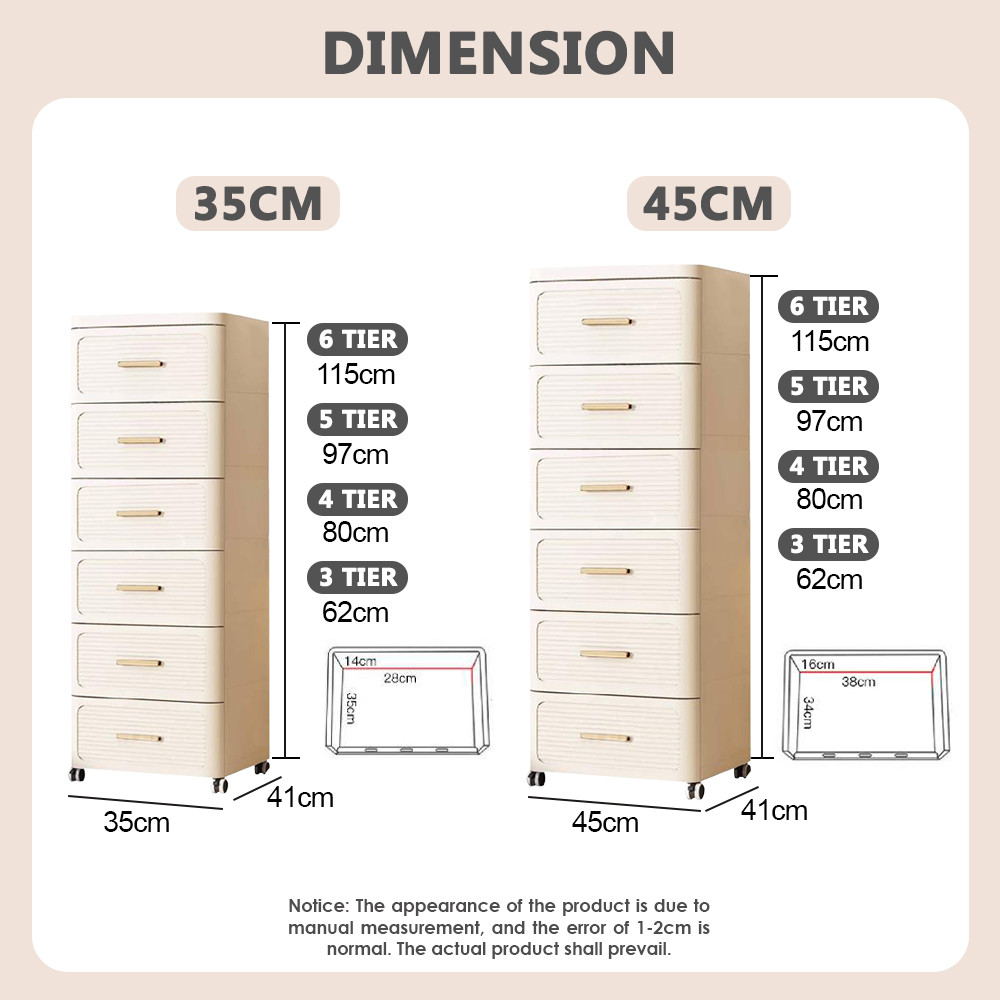 Innohut Drawer Storage Cabinet Chest Drawer Almari Laci Almari Baju ...