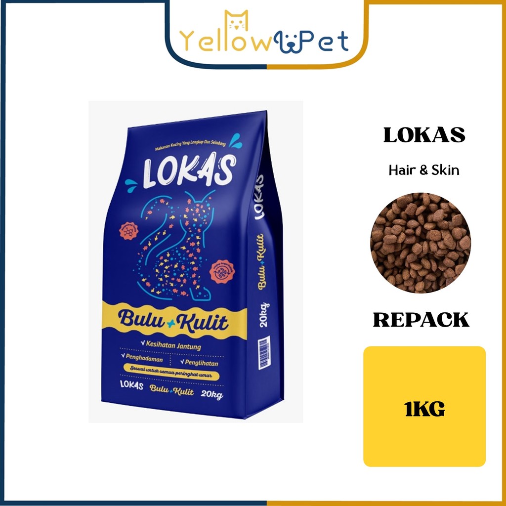 Lokas Hair & Skin Cat Dry Food 1kg (Repack) | Shopee Malaysia