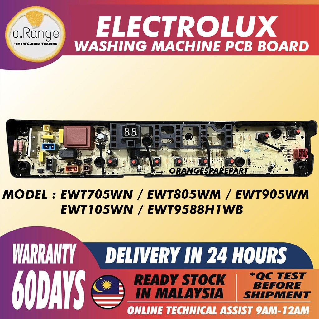 EWT705WN EWT805WM EWT905WM EWT105WN EWT9588H1WB ELECTROLUX WASHING MACHINE PCB BOARD EWT705 ...