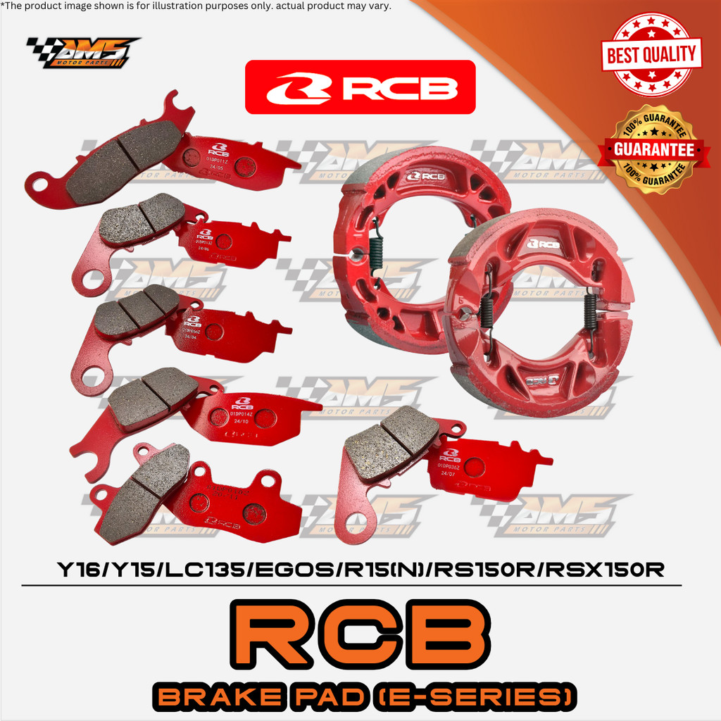 RCB BRAKE PAD & BRAKE SHOE MOTORCYCLE SET AND PCS | Shopee Malaysia
