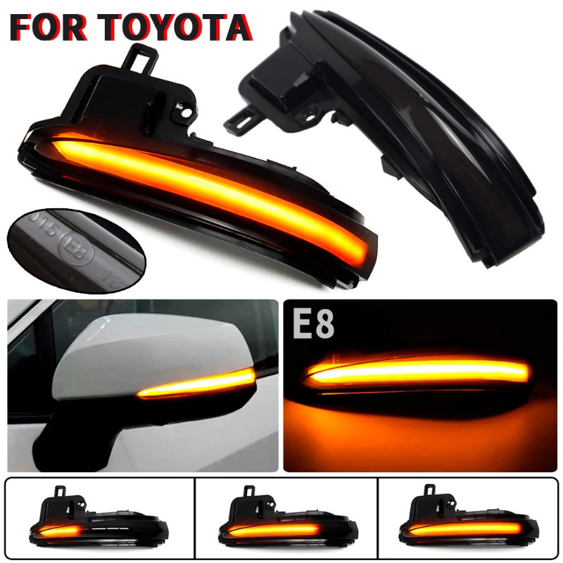 Side Mirror LED Dynamic Turn Signal Light Sequential Lamp For Toyota Alphard Vellfire Tacoma ...
