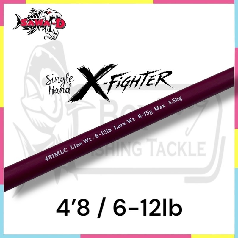 2025 SAWA-D X-FIGHTER SINGLE HAND BAITCASTING ROD RANDUK TANTO GUNCAST ...