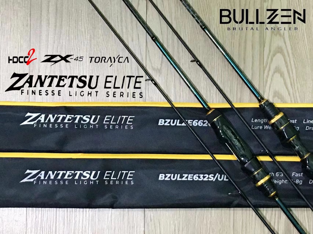 BULLZEN ZANTETSU ELITE ULTRALIGHT SPINNING/ BAITCASTING(BC) ROD ...
