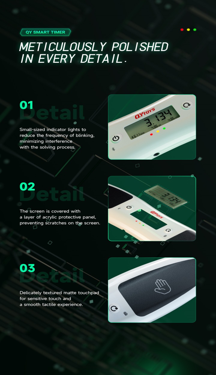 Qiyi Smart Timer V2 Professional Speed Cube Competition Challenge ...