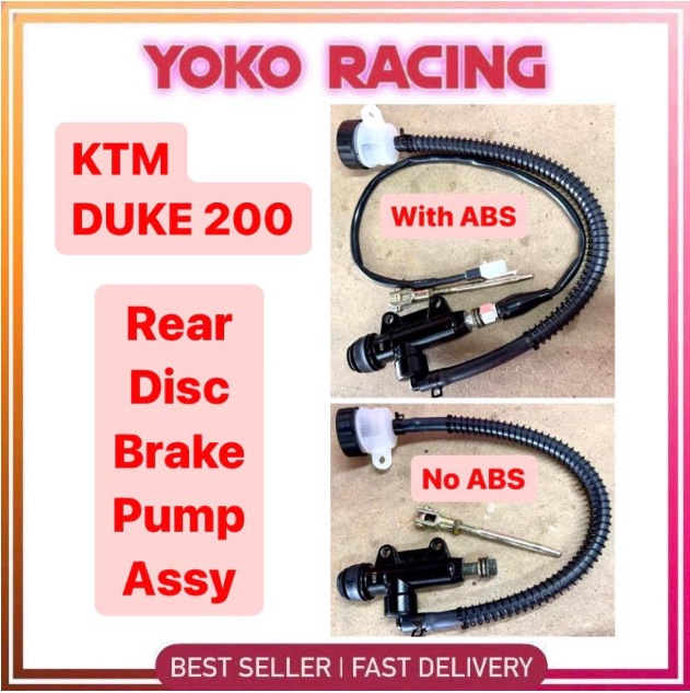 Rear Master Pump Assy - With ABS / No ABS Disc Brake Pump Masterpump ...