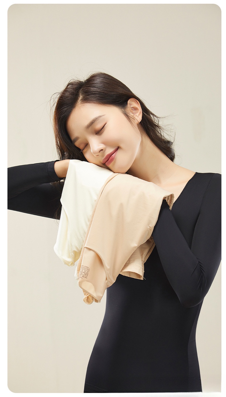 Thin Thermal Seamless Underwear Sets Women Innerwear Long Pants Warm ...