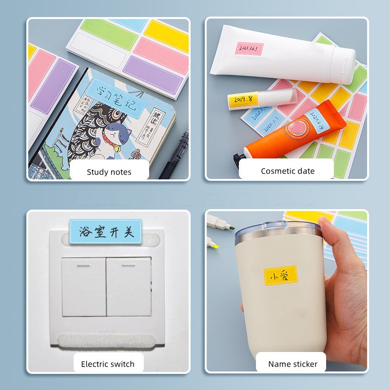 60Pcs/Roll Multifunctional Classification Cartoon Label Sticker ...