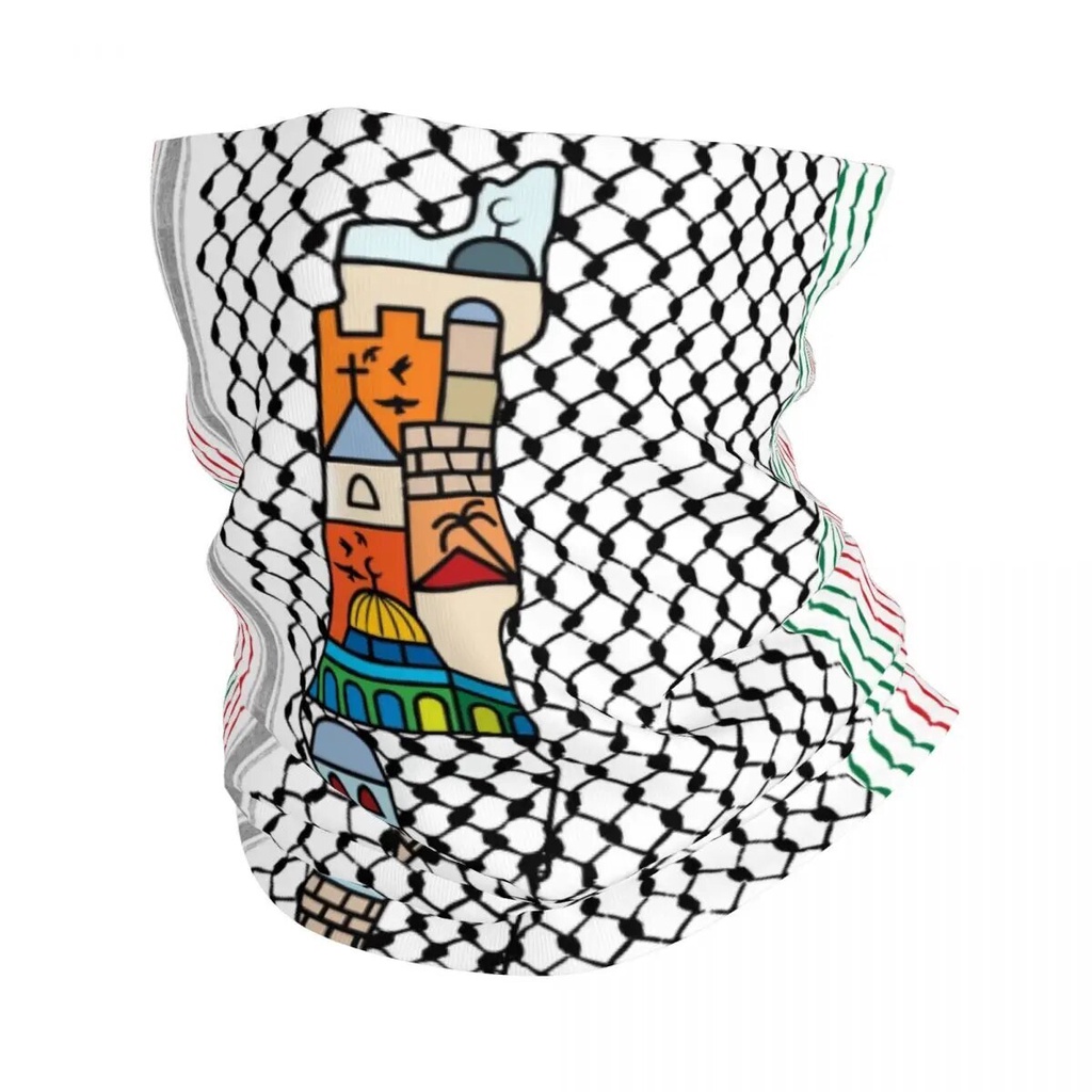 Palestinian Hatta Kufiya Folk Bandana Neck Gaiter Palestine Arabic ...
