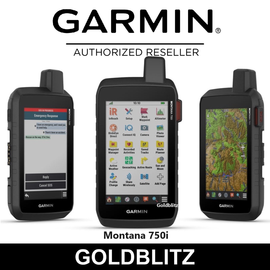 Garmin Montana 750i GPS Handheld 8MP Camera inReach SOS Navigator ABC ...