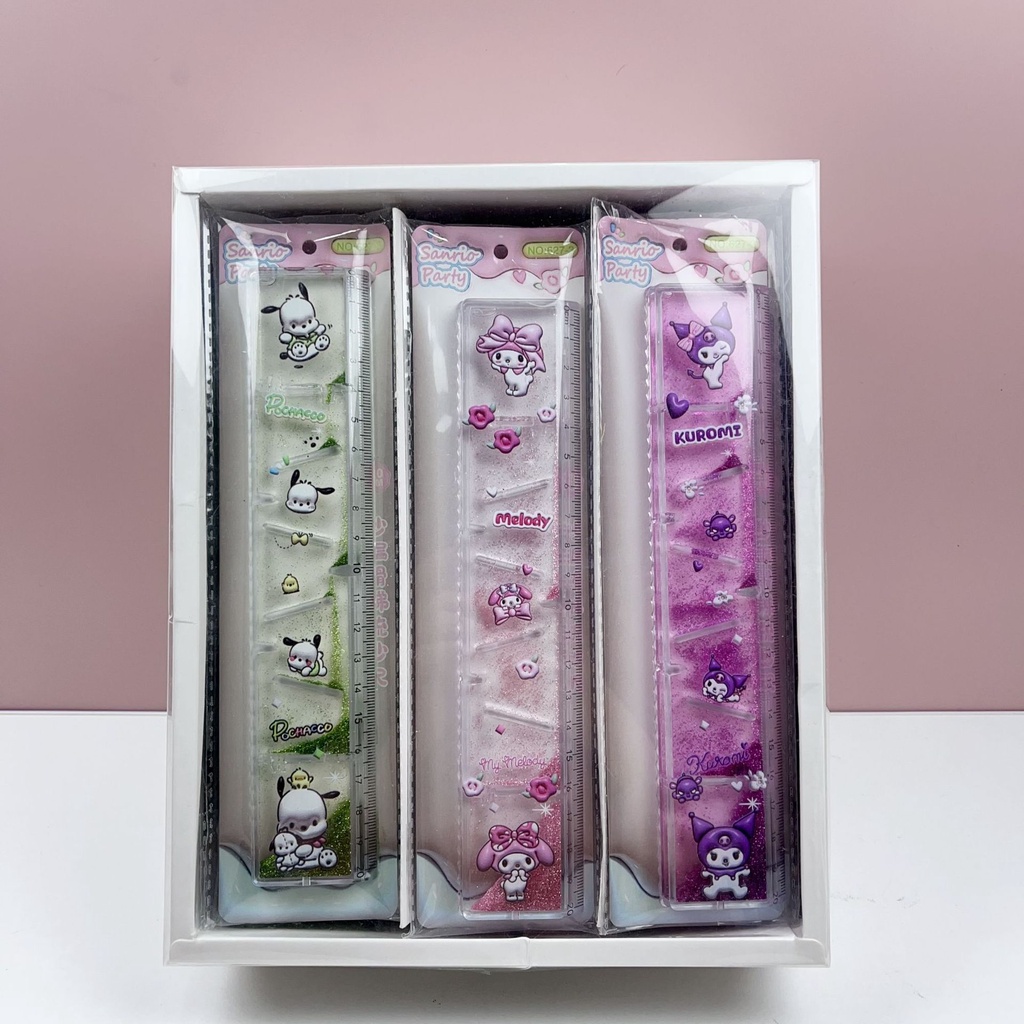 Pikachu Quicksand Ruler Kuromi Melody Cute Wavy Ruler Tudents 20Cm ...