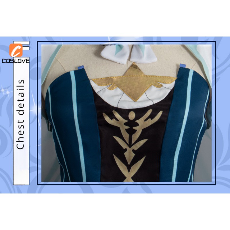 Genshin Impact Sucrose Cosplay Full Set Costume West Wind Knights ...