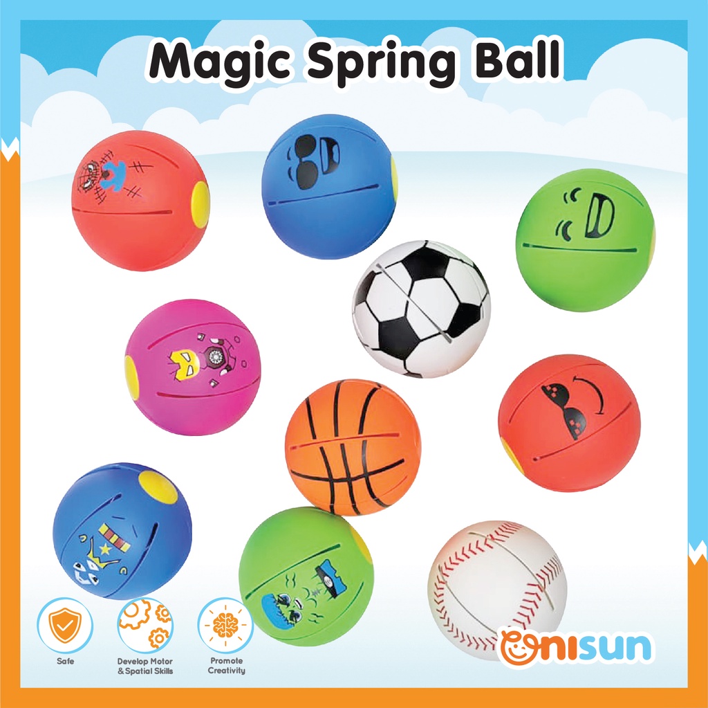 [Ready Stock] Light Up Pop Up Ball! Magic Spring Ball | Fun for Kids ...