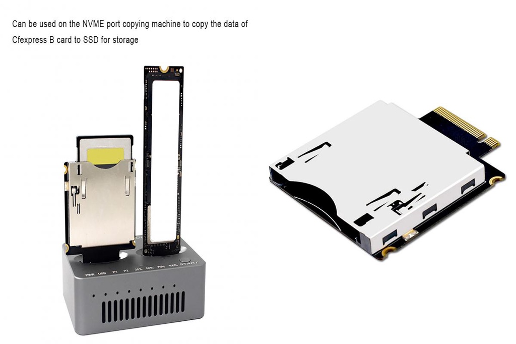 SN M.2 Nvme Interface Adapter Cfexpress B Card Reader High-speed ...