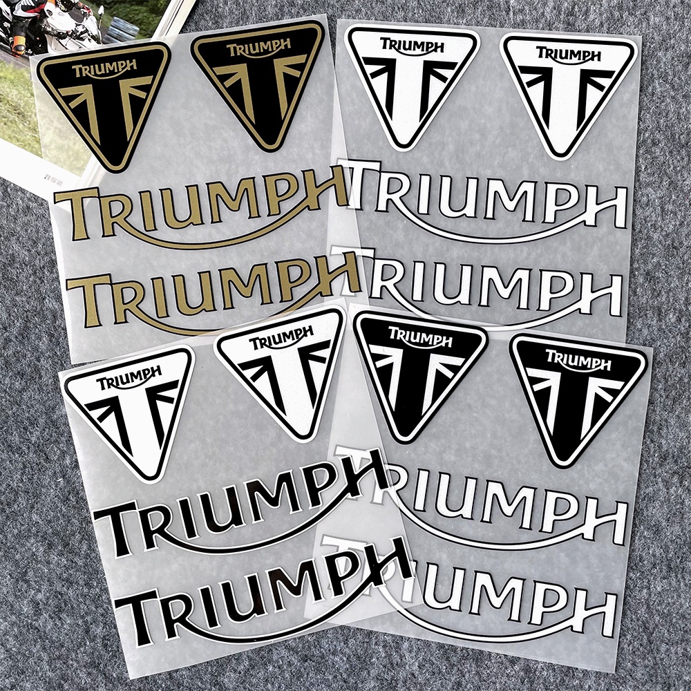 Motorcycle Triumph sticker Retro Fuel Tank Decal Reflective Material ...