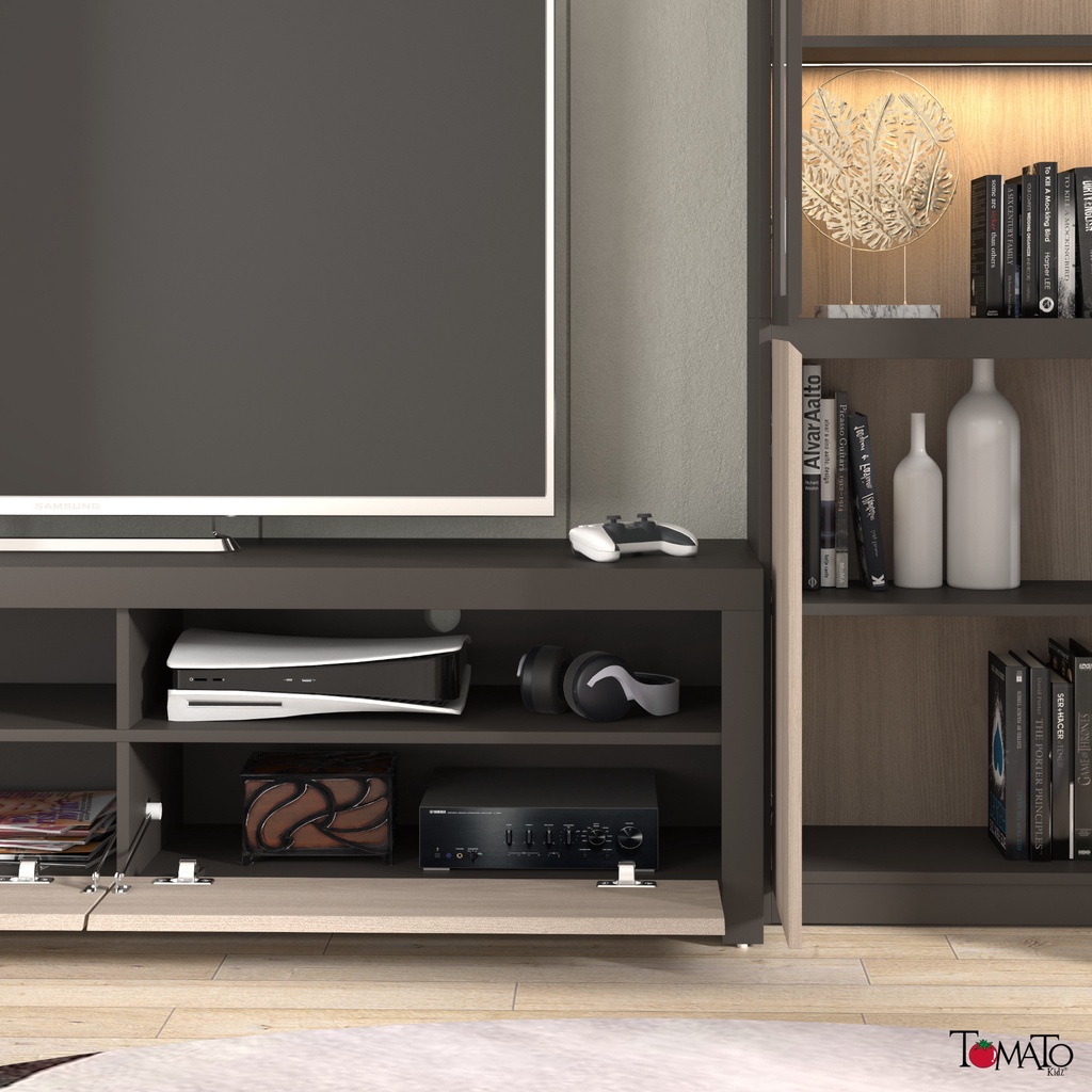 Tomato Kidz Causa 9ft Length Kabinet Tv - Tv Wall Unit Up to 65inchi Tv ...