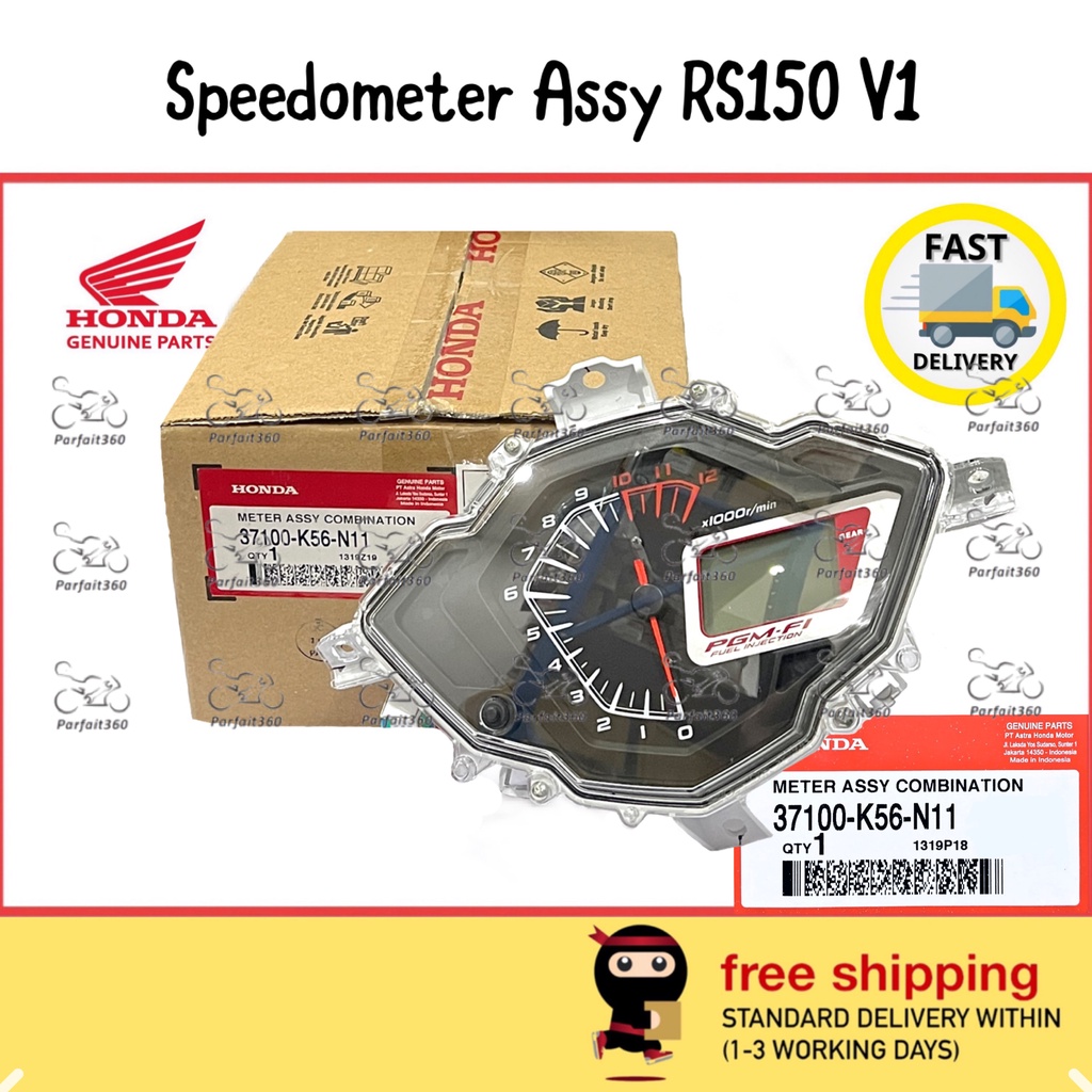 37100-K56-N11 HONDA RS150 V1 Speedometer Assy / Speedo Meter 100% ...