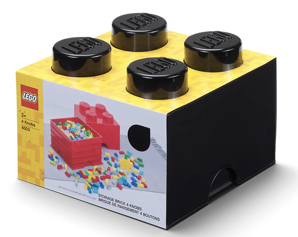 LEGO 40031733 LEGO Storage Box - 4 Studs - Black | Shopee Malaysia