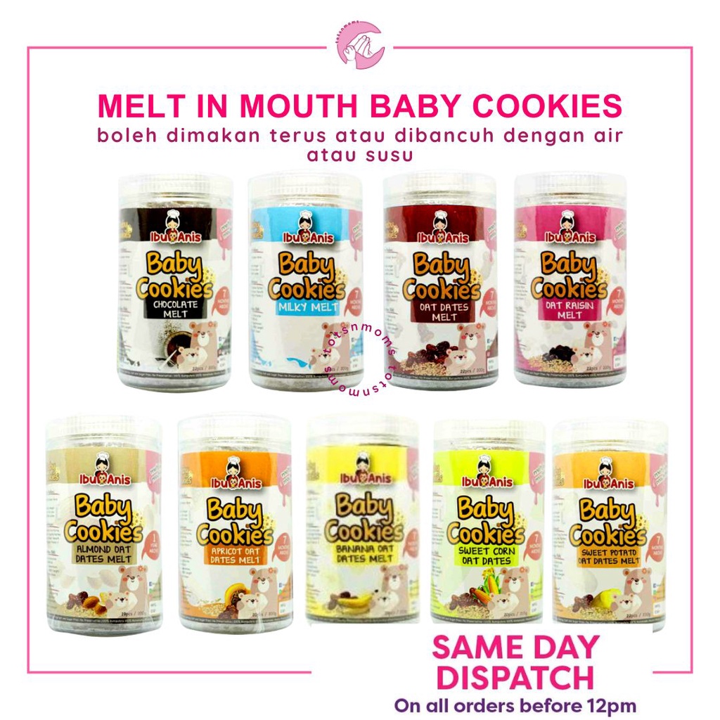 Baby Biskut Bayi Ibu Anis Cookies Baby No Sugar Free Biscuit Baby Snack ...