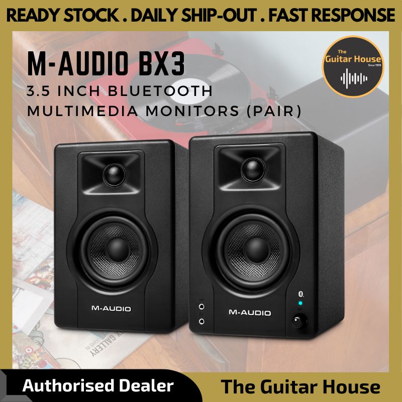 M-Audio BX3 3.5 Inch Bluetooth Multimedia Monitors (Pair) | Shopee Malaysia