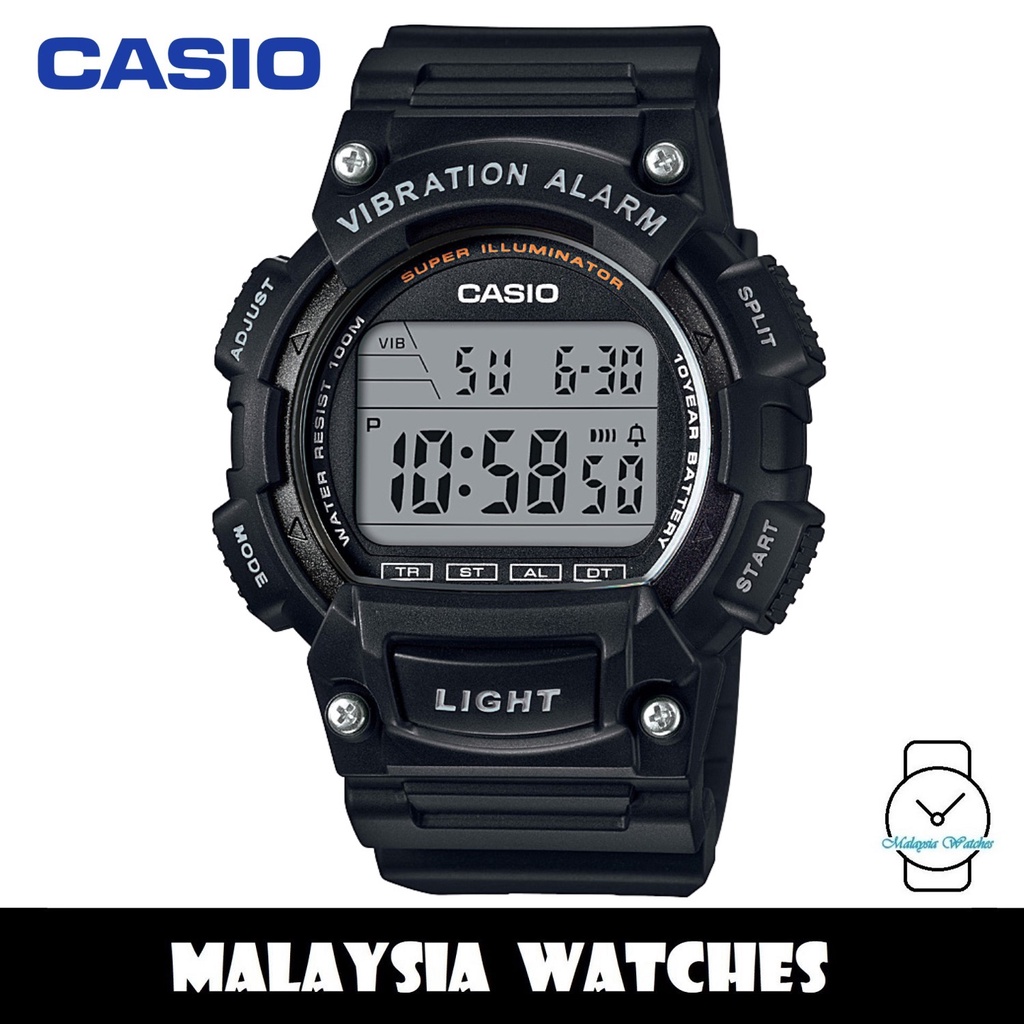 (100% Original) Casio W-736H-1A Quartz Digital 10-YEAR BATTERY LIFE ...