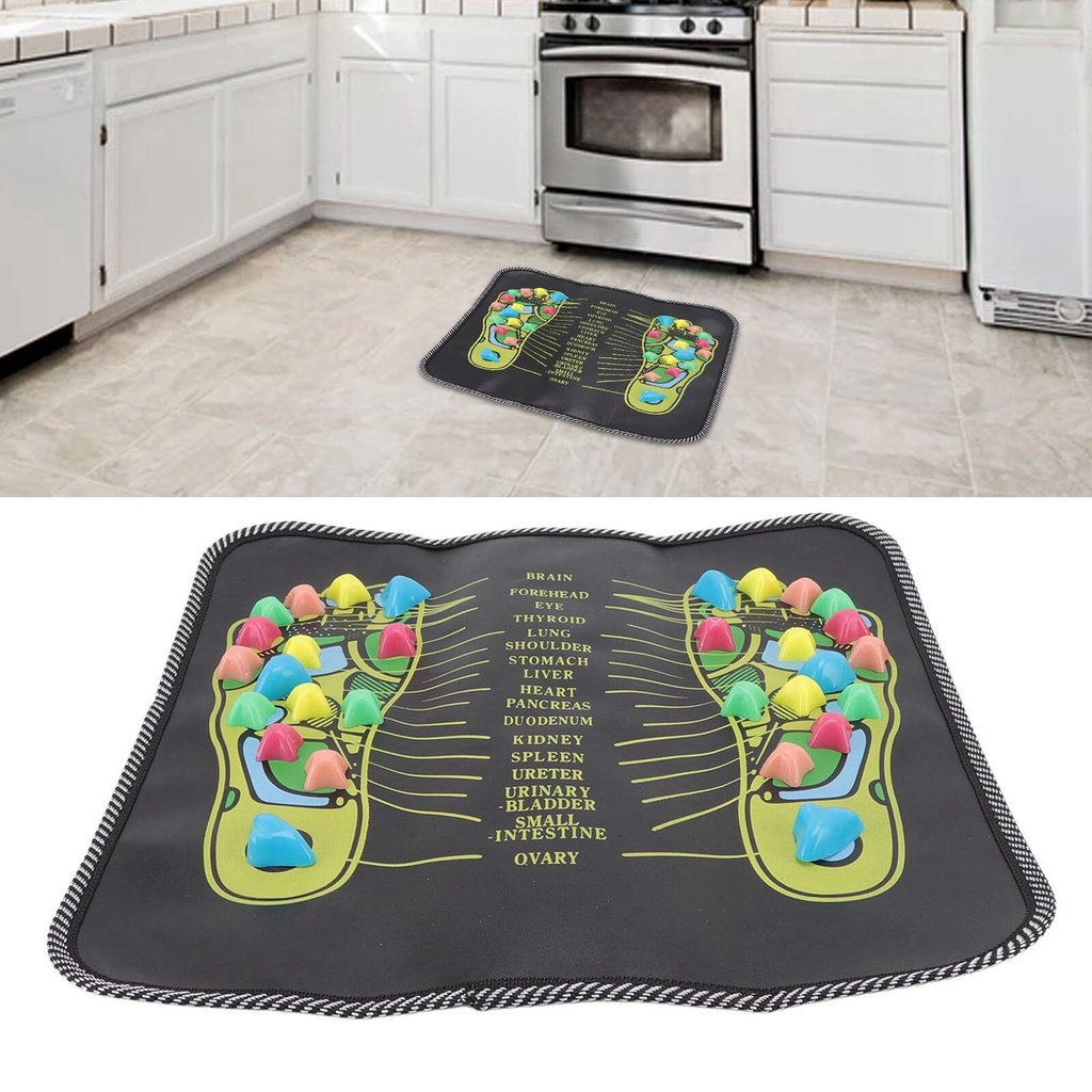 2MALL Fitness Exercise Reflexology Massage Mat Foot Stone Foot Leg Pain ...