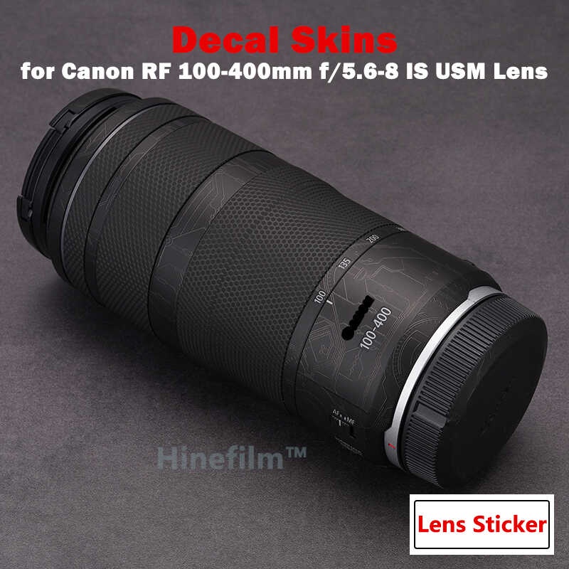 100400 Lens Stickers para sa Canon RF100-400mm F5.6-8 IS USM Lens Decal ...