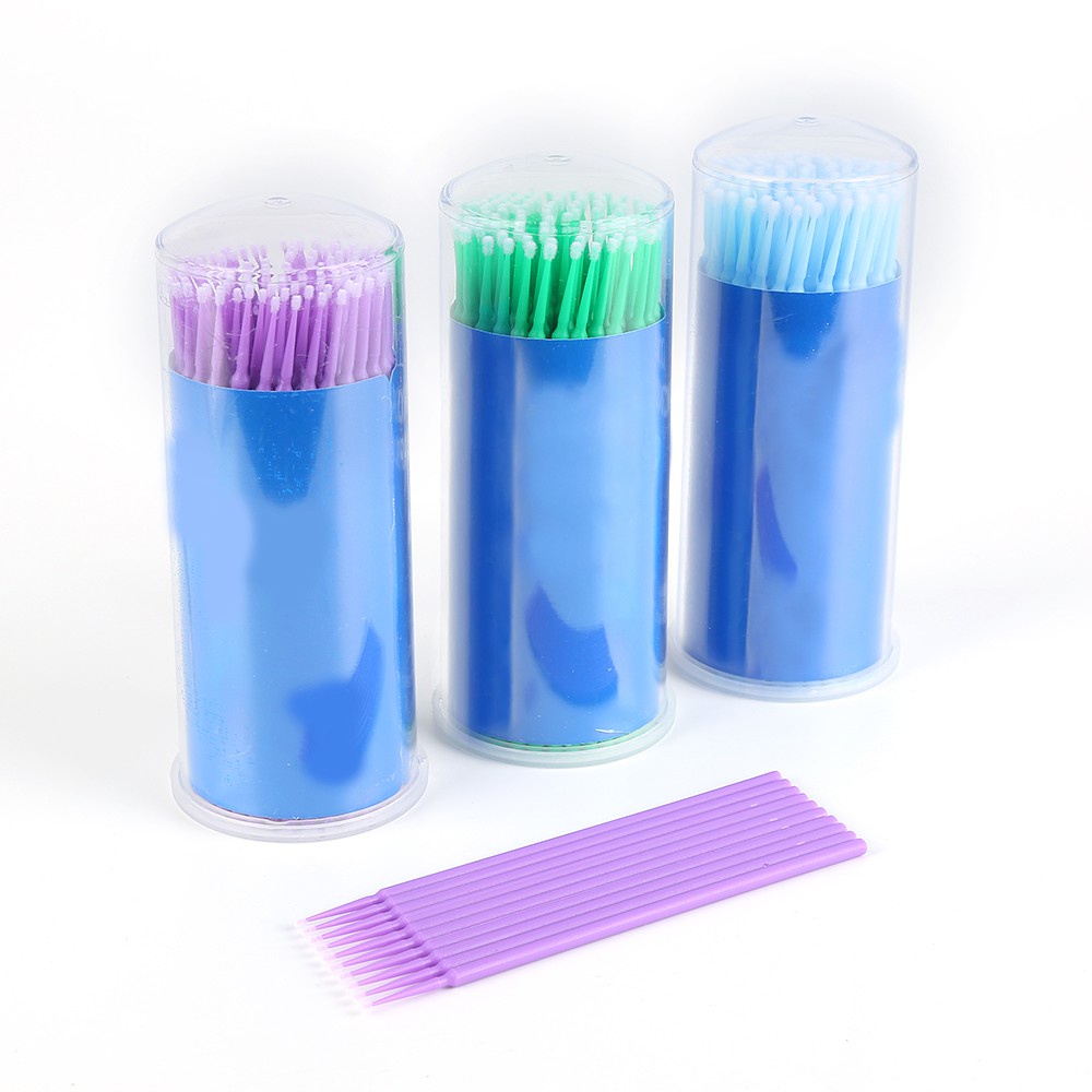 100PCS Dental Disposable Micro Applicator Brush Disposable Eyelash ...