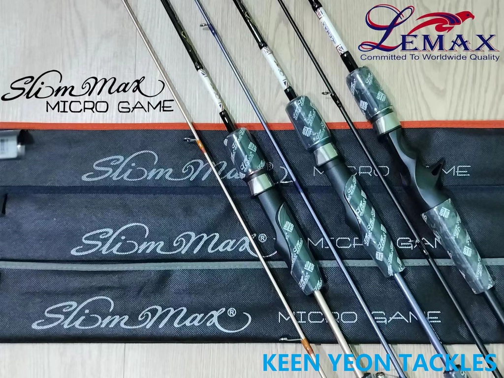 LEMAX SLIM MAX MICRO GAME FISHING ROD ( SPINNING/ BAITCASTING ...