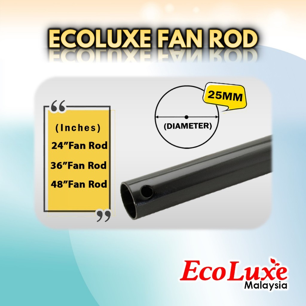 Original ECOLUXE Fan Rod Ceiling Fan Pipe Down Rod Ceiling Fan for ...