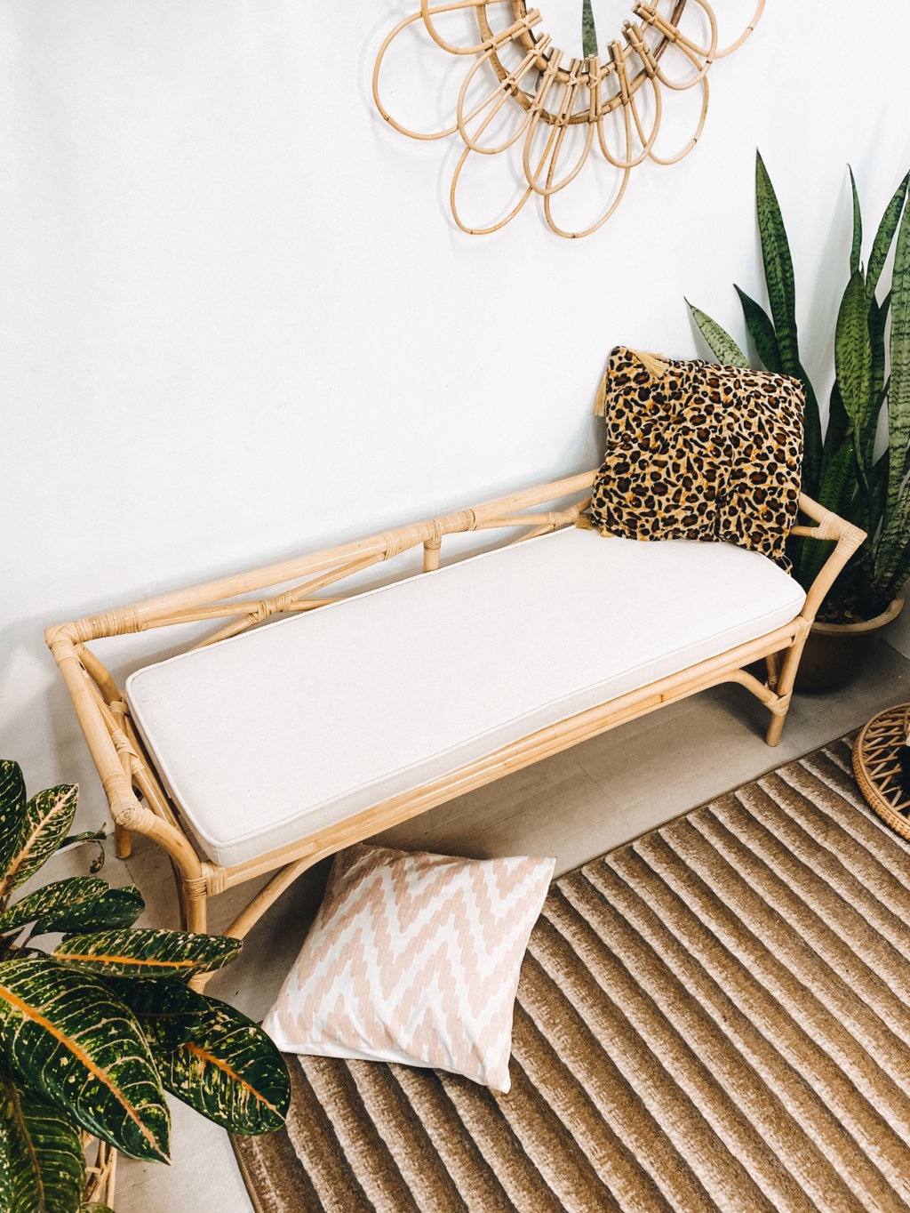 Carlita Rattan Bench - Booming Plus | Shopee Malaysia