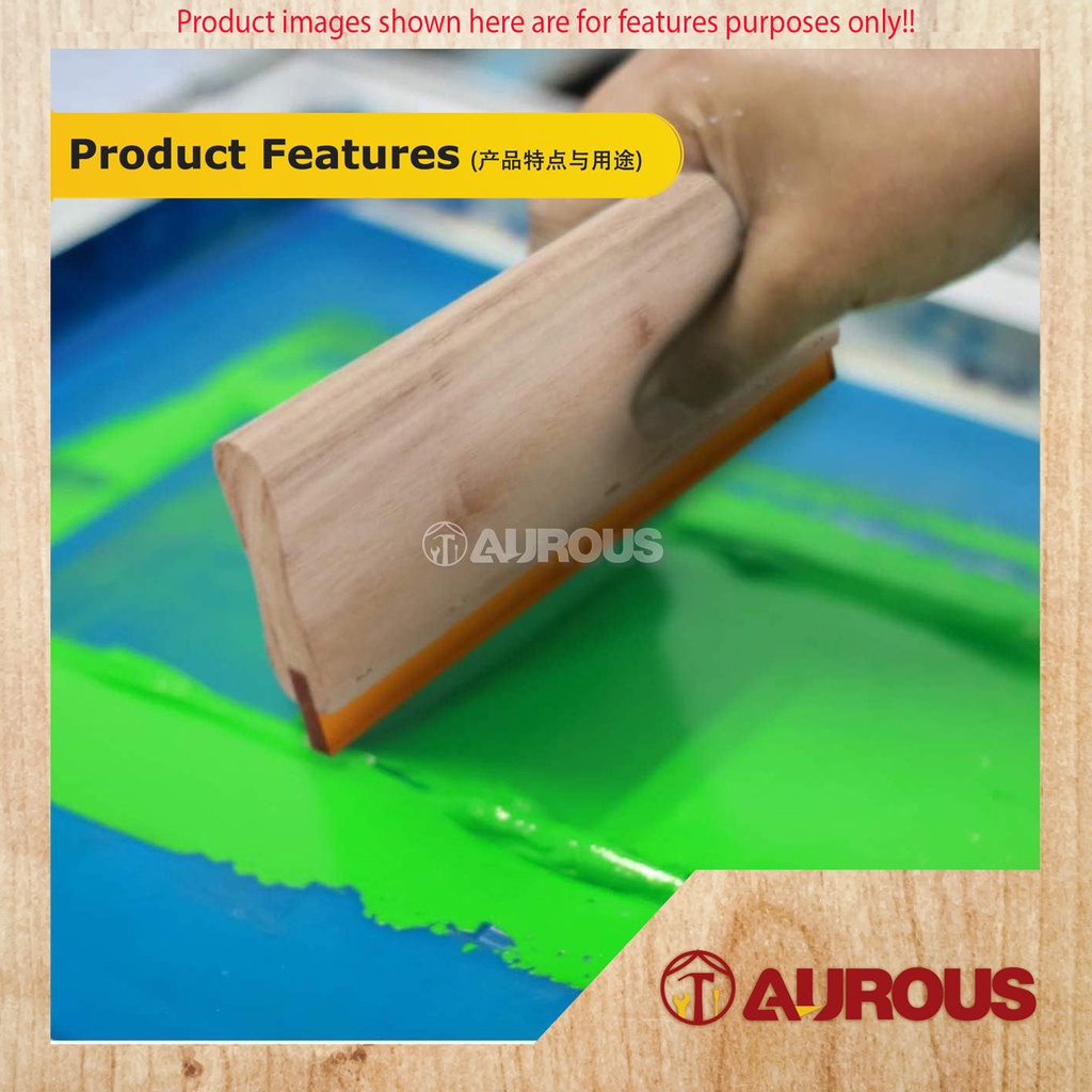 BIG RUBBER SCRAPER WITH WOOD HANDLE SOFT WALLPAPER SCRAPER SQUEEGEE ...