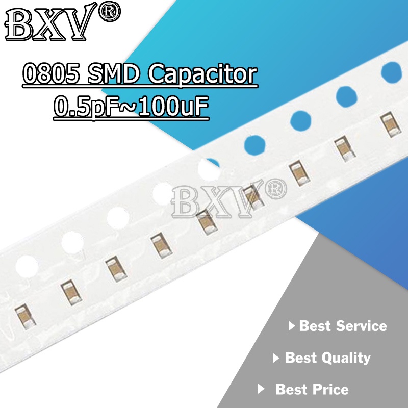 100PCS 0805 SMD Chip Multilayer Ceramic Capacitor 120pf - 47uf 1nf 10nf ...